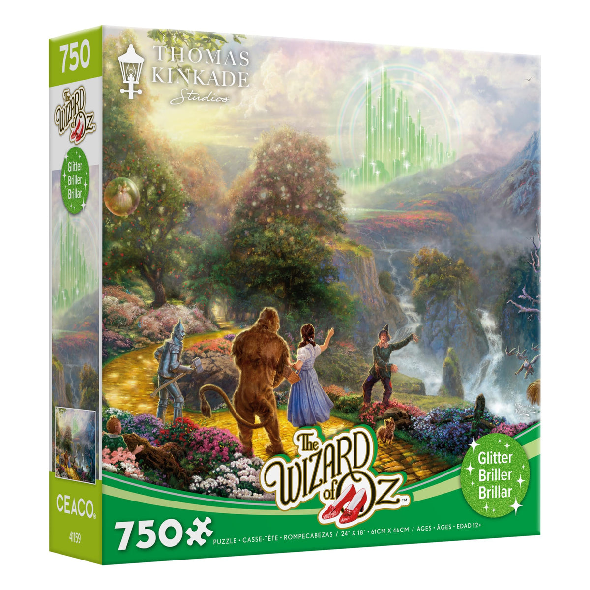 Ceaco - Thomas Kinkade - The Wizard of Oz - Dorothy Discovers Emerald ...